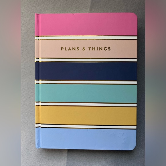 James Burke | Office | James Burke Hard Bound Striped Journal Plans ...